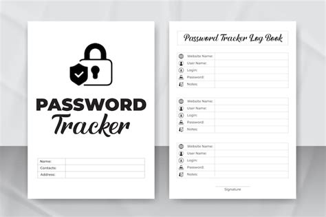 Premium Vector Password Tracker Logbook Kdp Interior Design Print
