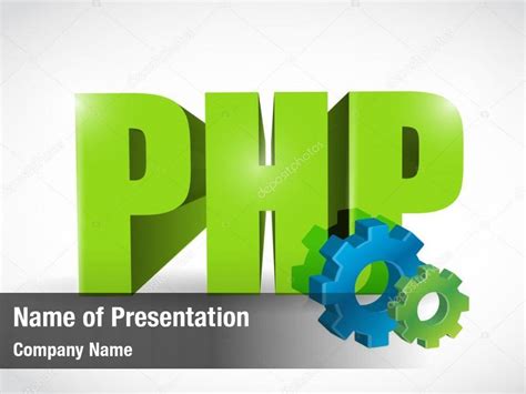 3d Sign Php Powerpoint Template 3d Sign Php Powerpoint Background