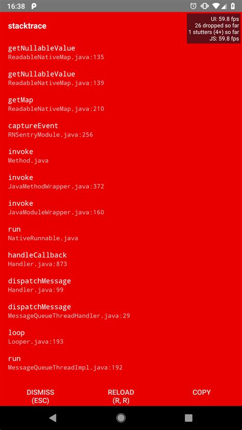 Couldnt Find Key Stacktrace In Dynamic · Issue 438 · Getsentrysentry React Native · Github