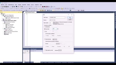 configuring a fixed scan cycle program in the xg5000 for xec plc youtube