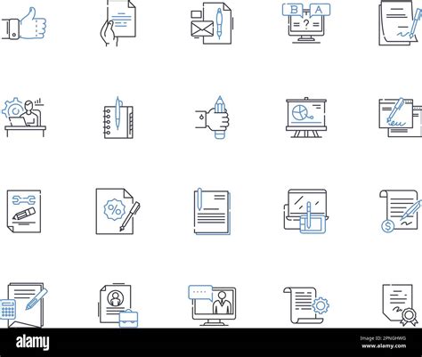 Adjusting Line Icons Collection Adapt Align Alter Amend Balance