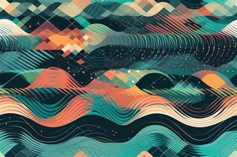 Premium Ai Image Dynamic Abstract Pattern Inspired By Music And Sound Waves Created With