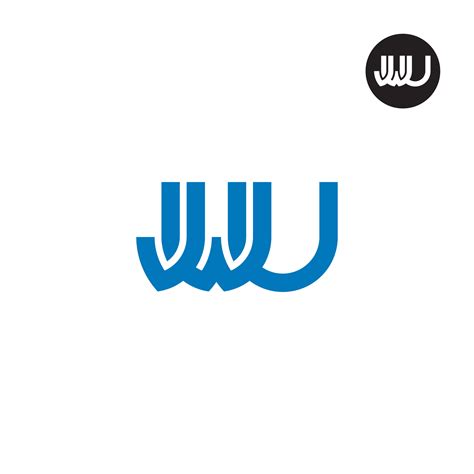 Letter JWU Monogram Logo Design Vector Art At Vecteezy