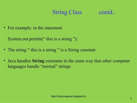 String Classes And Its Methods20