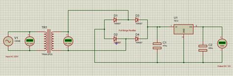 Circuit Diagram Of Ac Voltage As Input With Output Of Full Bridge