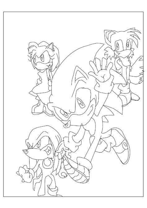 Sonic The Hedgehog Coloring Book Etsy