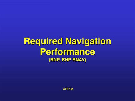 Ppt Required Navigation Performance Rnp Rnp Rnav Powerpoint Presentation Id4135818