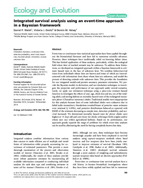 Pdf Integrated Survival Analysis Using An Event Time Approach In A
