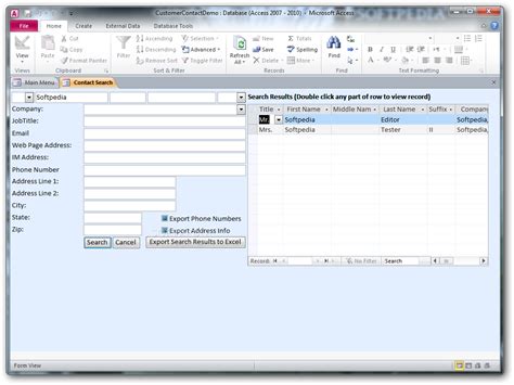 Access Customer Contact Database Download Softpedia