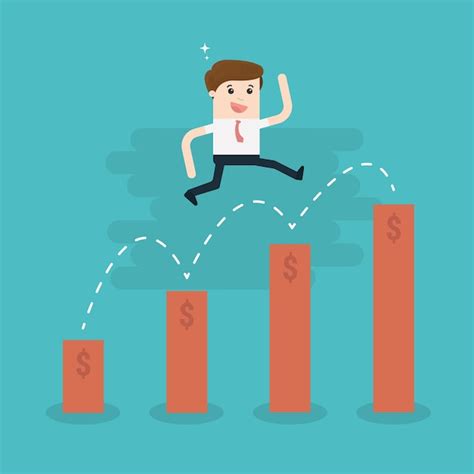 사업 금융 진행 프리미엄 벡터