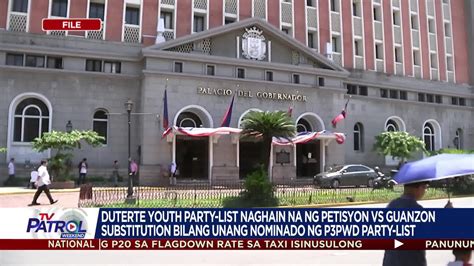 Pormal na pagtutol ng Duterte Youth partylist, naihain na | Inihain na ng Duterte Youth ...