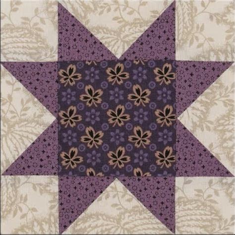 Stars In A Time Warp 11 Purple Quilted Star