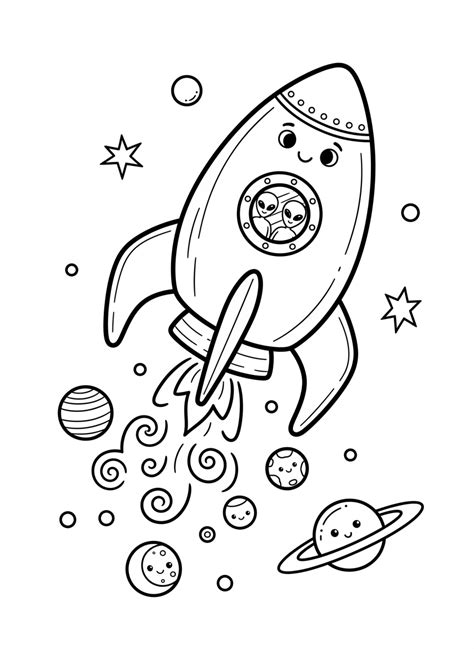 Kolorowanki Kosmos Do Druku Pdf A4