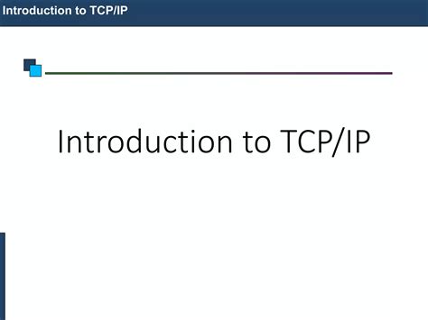 introduction to tcp ip pptx