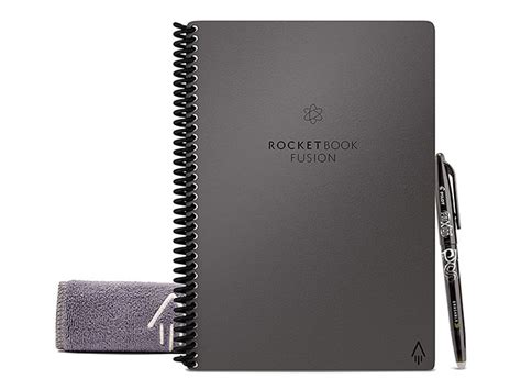 Rocketbook Fusion Smart Reusable Notebook Set Executive Gray Military Times