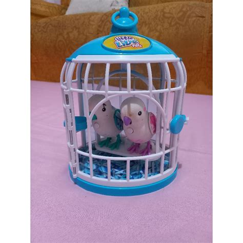 Brinquedo Gaiola Com Passarinhos Babe Live Pets Shopee Brasil