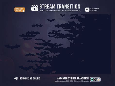 Bats Halloween Transition OBS Stream Transition