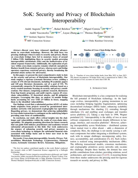 Pdf Sok Security And Privacy Of Blockchain Interoperability
