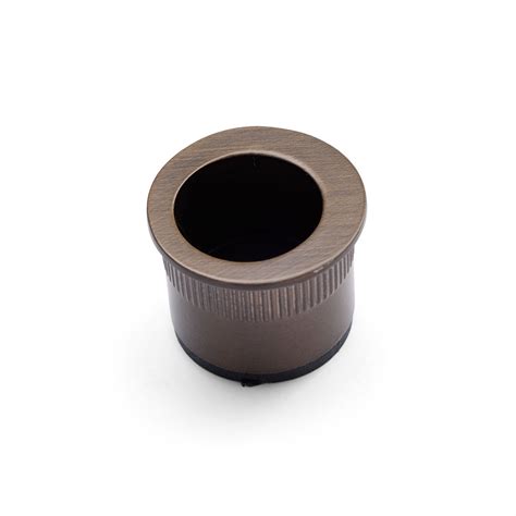 Aged Brass Round Sliding Door Finger Pull Manovella