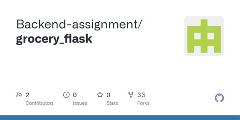GitHub Backend Assignment Grocery Flask