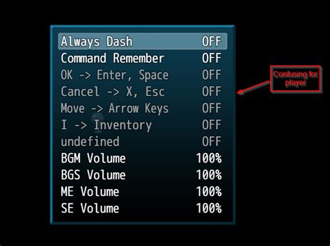 Add Controls Explanation To The Options Menu RPG Maker Forums