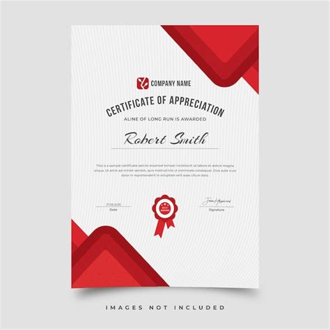 Premium Vector Vector Certificate Template