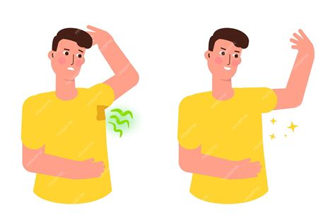 Premium Vector Sweaty Armpits Hyperthyroidism Sweating Concept Armpit