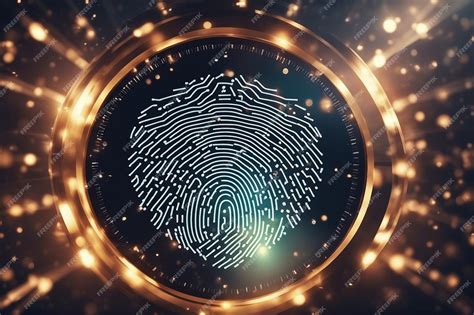 Premium Photo Fingerprint Scanning Biometric Authentication