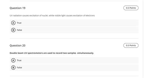 Solved Question Points UV Radiation Causes Excitation Chegg