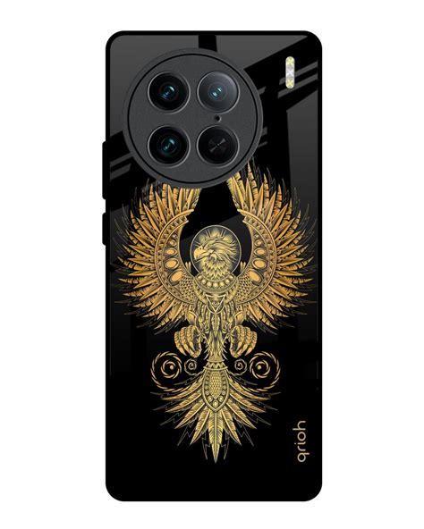 Buy Mythical Phoenix Art Premium Glass Case For Vivo X90 Pro 5g Shock