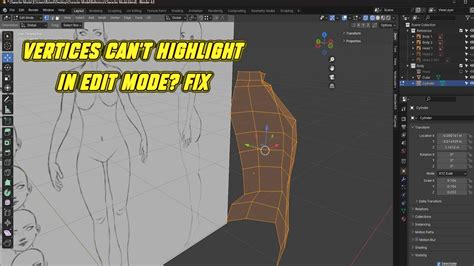 Tips 1 Blender Edit Mode Fix Solve Vertices Highlighting Issue In