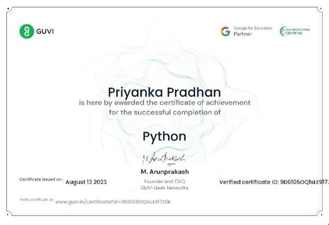 Pythoncourse Skillindiadigital Guvi Pythonprogramming Dr Priyanka Pradhan