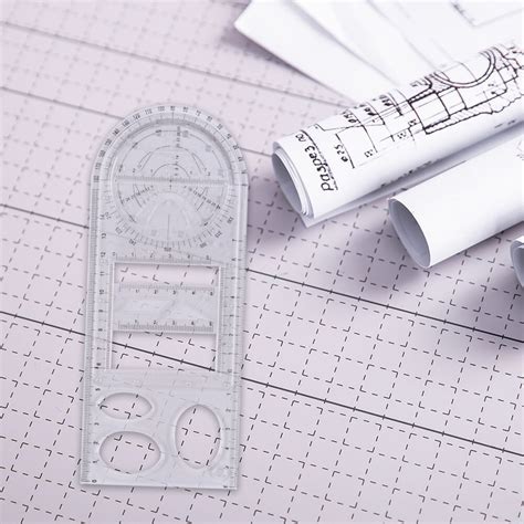 Multifunction Geometric Ruler Geometric Drawing Te Vicedeal