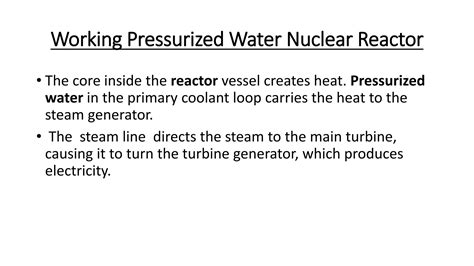 Pressurized Water Reactor Pptx