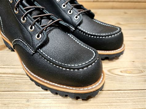 Red Wing Roughneck Moc Toe 2949 Black The Whitby Cobbler