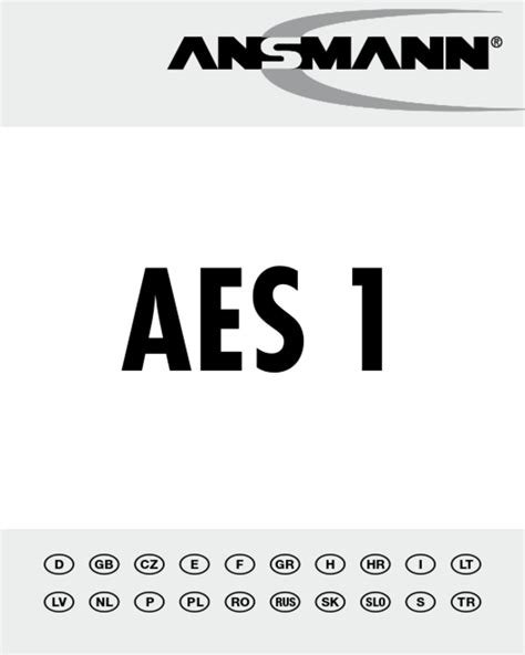 ANSMANN AES INSTRUCTION MANUAL Pdf Download ManualsLib
