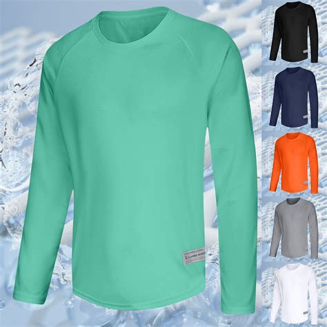 Uveasisha Mens Long Sleeve Shirts Mesh Breathable Athletic Shirts For