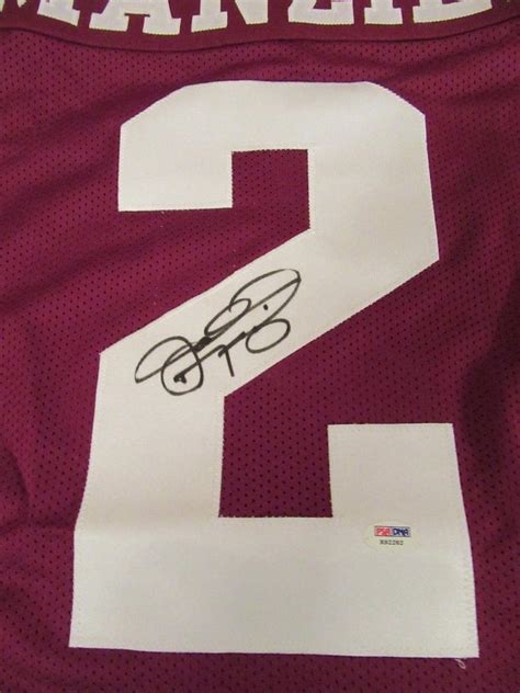 Johnny Manziel 2 Texas Aandm Signed College Football Jersey Psa Dna Coa