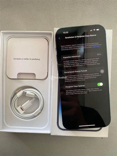 HP Apple IPhone Promax GB Purple Second Like New Fullset Di Bekasi Tribun JualBeli