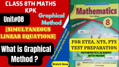 class 8 maths unit 8 graphical method in urdu hindi youtube