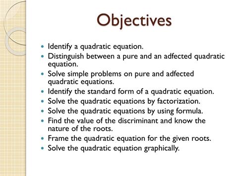 Ppt Quadratic Equations Powerpoint Presentation Free Download Id
