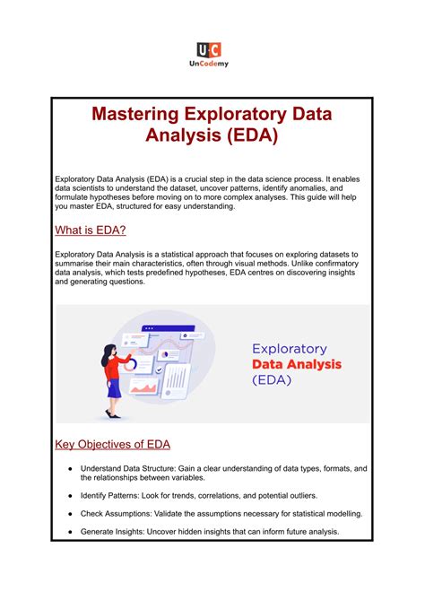 ppt mastering exploratory data analysis eda powerpoint presentation