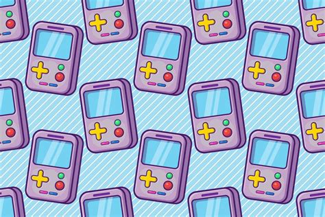 Portable Video Game Gadget Seamless Pattern Vector Illustration 35957397 Vector Art At Vecteezy