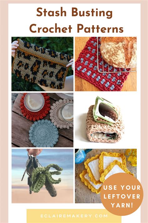 Stash Busting Challenge Crochet Stash Busting Patterns Eclaire