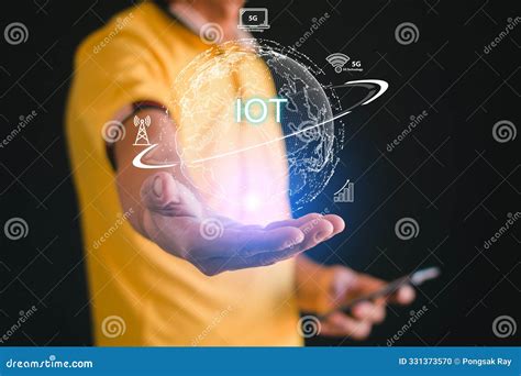 Internet Of Things Internet Of Things Digital Transformation Businessmen With Modern