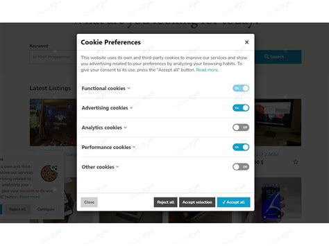 Advanced Cookies Consent Plugin For Osclass 2022 Cnil Gdpr Rgpd Attributes And Maps Osclass