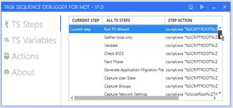 Task Sequence Debugger For MDT Syst Deploy