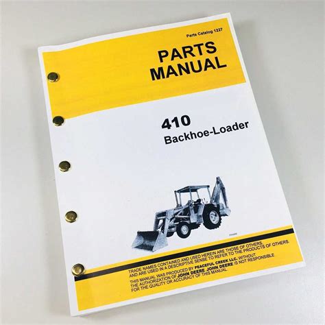 Illustrated Parts Diagram For John Deere 410e Backhoe