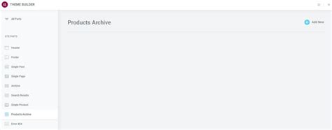 Create Or Modify A Products Archive Elementor