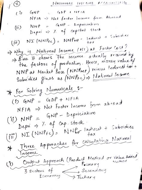 macro notes pdf measures of national income and output income